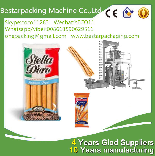 High speed packaging machine with multi heads weigher for food bread ...